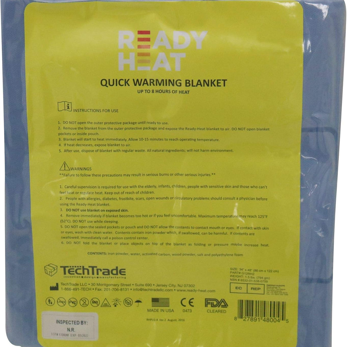 Ready-Heat II Blanket System (6 Panel - Torso) – TacTree