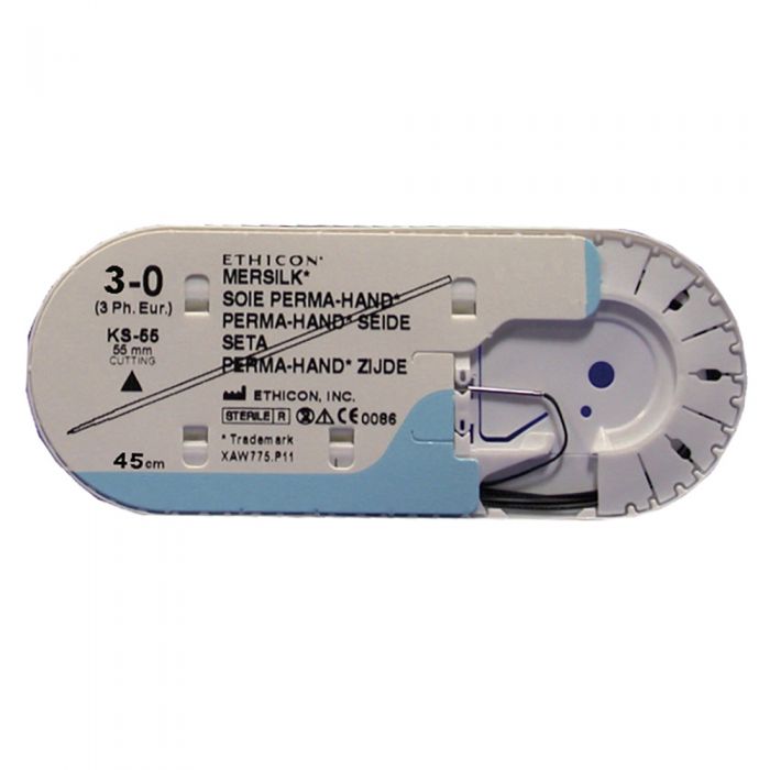 MERSILK BLACK W328 Suture - Size 2 - 3/0 - 45cm – TacTree